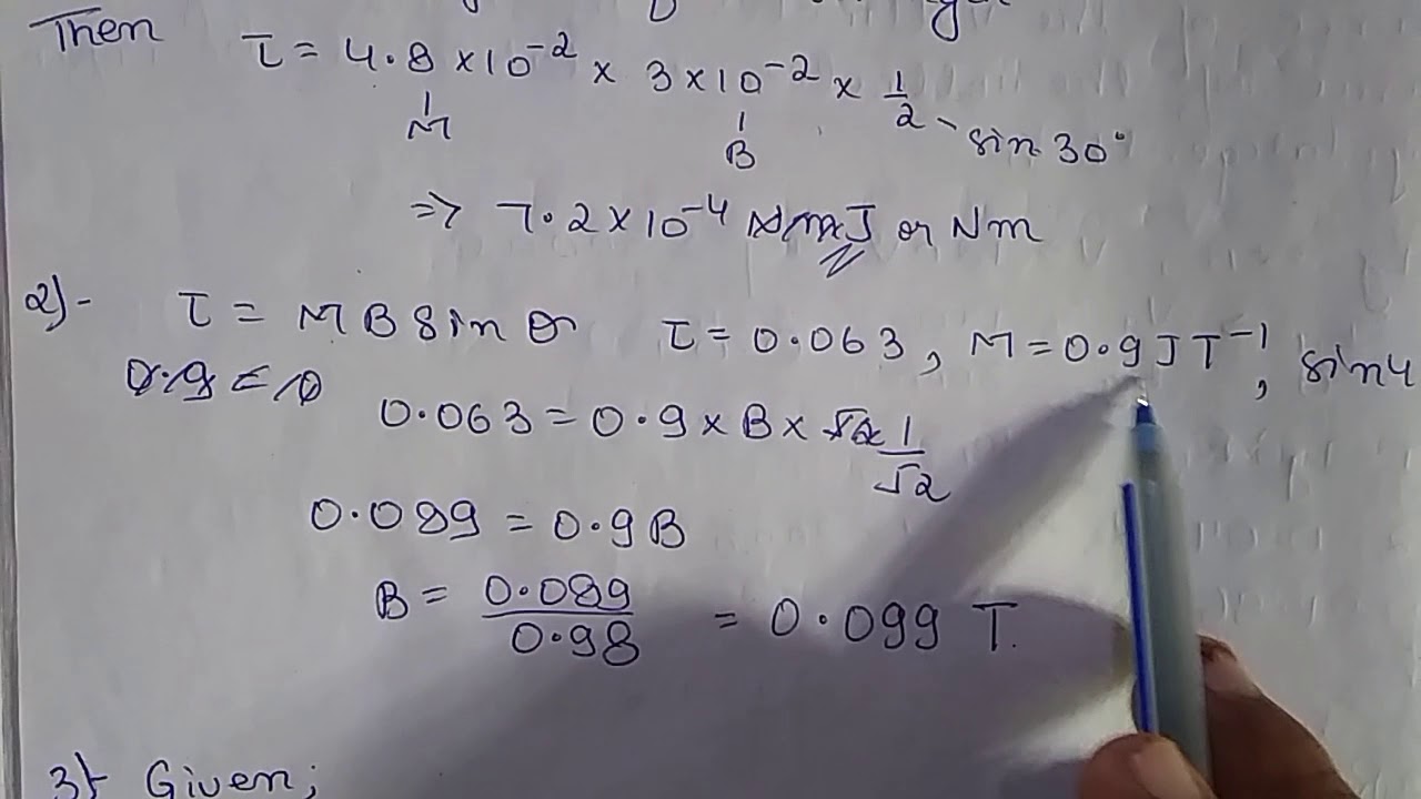 Part 01: Numerical magnetic field and earth magnetism class 12 - YouTube