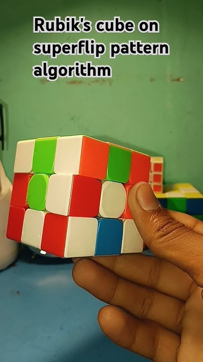 How to make superflip pattern algorithm on 3×3 Rubik's cube #3×3#shorts ...