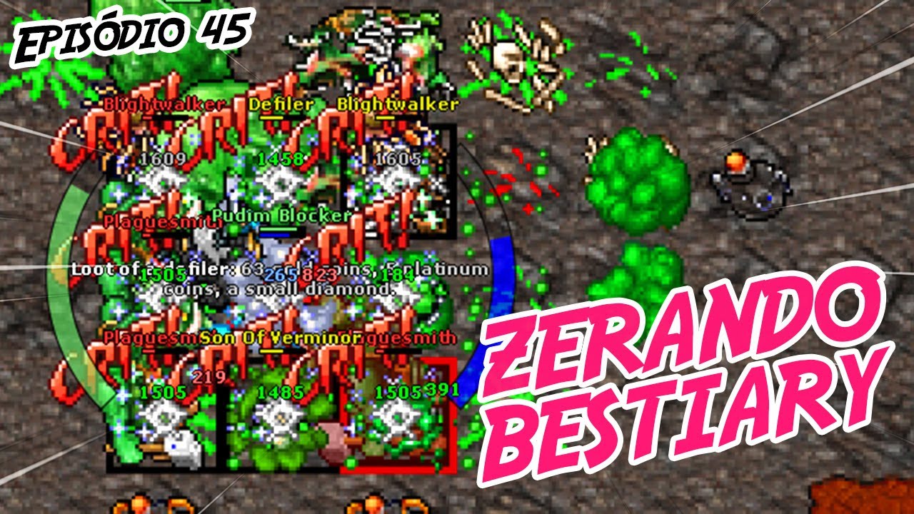 20 HORAS de SON OF VERMINOR (MUITO LOOT) 👌😊 | Zerando Bestiary #045 | Pudim Tibia - YouTube