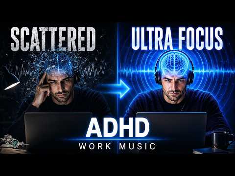 Scattered Mind to Ultra Focus | ADHD Work Music to Get You Unstuck | Gamma Waves