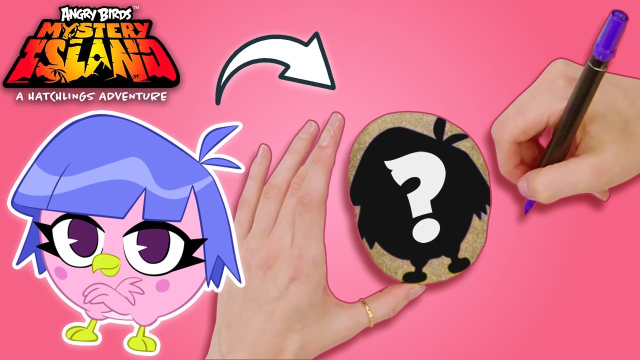 Pebble Painting Mia | Angry Birds Mystery Island - YouTube