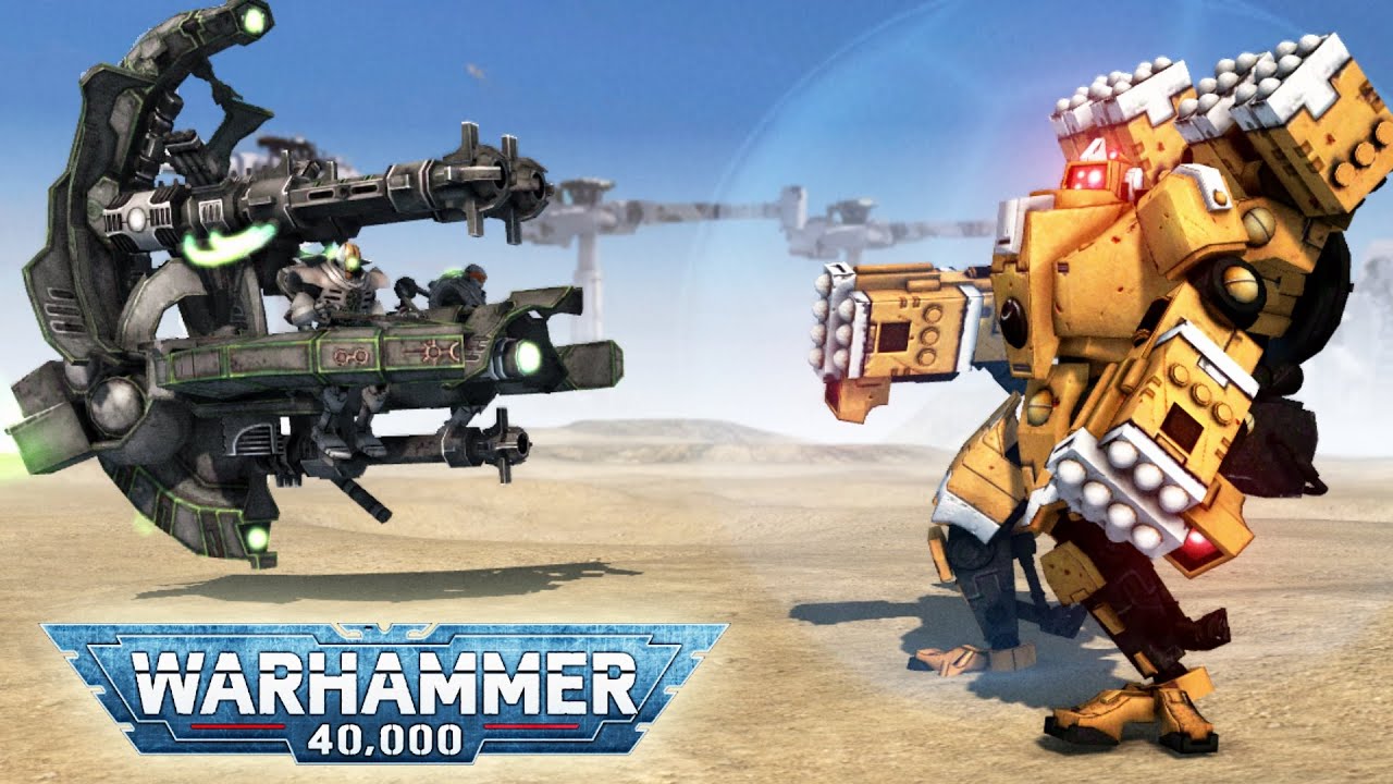 Tau Empire vs Necrons - Cinematic Battle - Men of War: Warhammer 40k ...