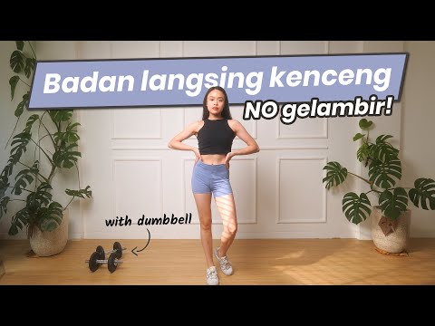 Full Body Workout Dumbbell (bahasa) - 30 Menit LANGSING NO GELAMBIR!