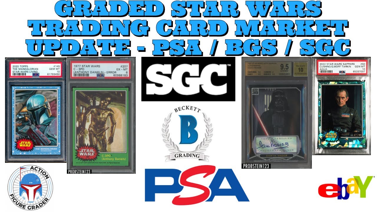 Graded Star Wars Trading Cards Price Guide | Bgs | Psa | Sgc - Youtube