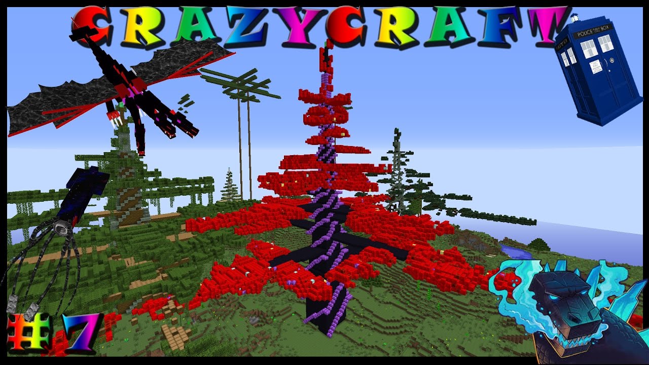 The Queen's Ruby Goodness Tree! ~ Episode #7 ~ Minecraft CRAZYCRAFT 3 ...