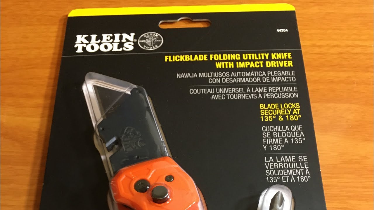 Flickblade Utility Knife with Bit Driver Review - YouTube