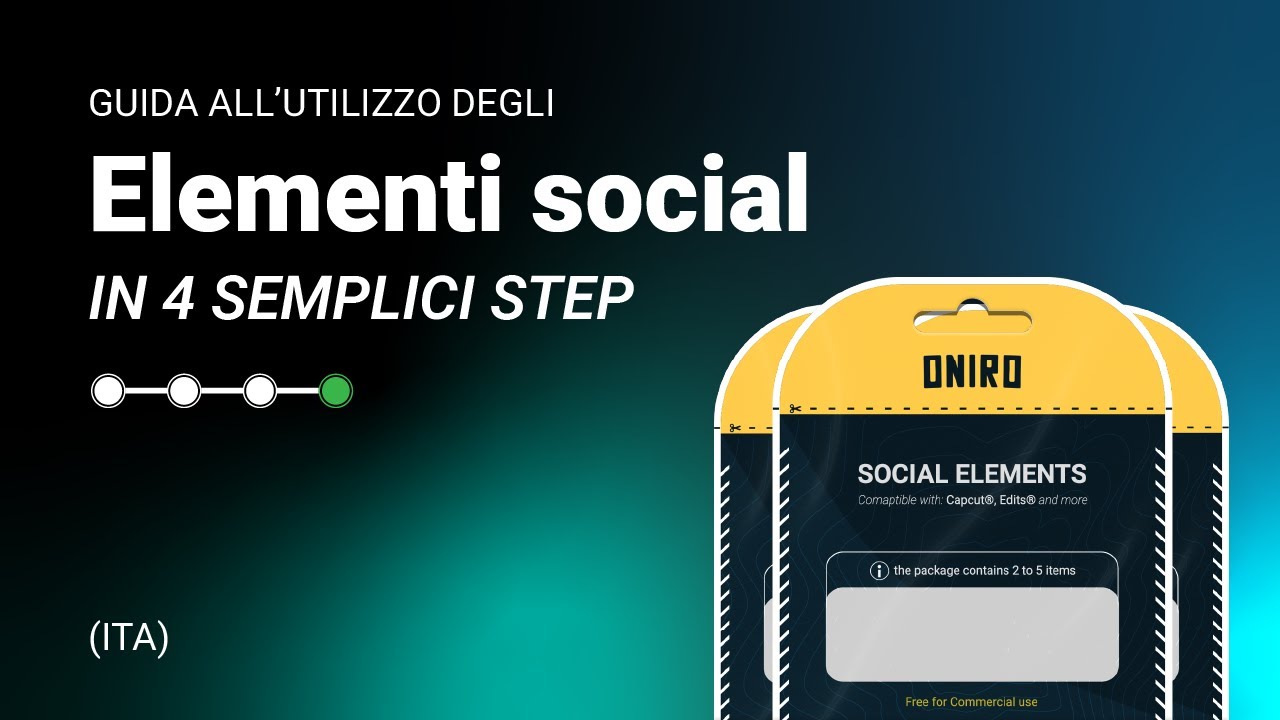 Elementi Social in 4 step - Tutorial (ITA) - YouTube