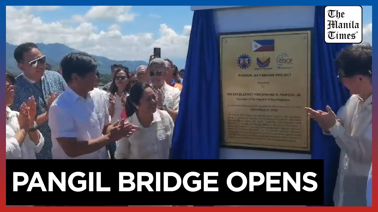 Marcos inaugurates Pangil bridge - YouTube