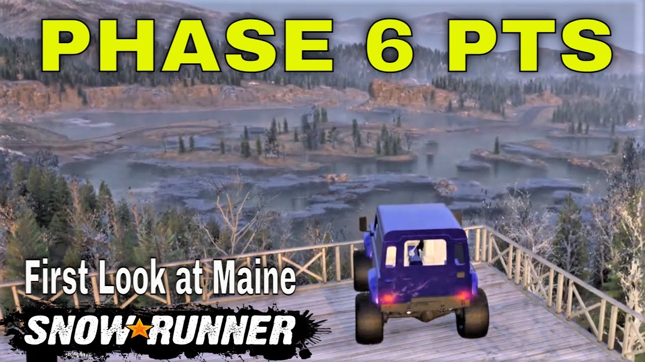 Snowrunner Phase 6 PTS New Map The lowland Maine and Yellowrock new map ...