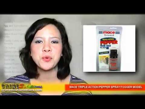 MACE TRIPLE ACTION PEPPER SPRAY FOGGER MODEL REVIEW - YouTube