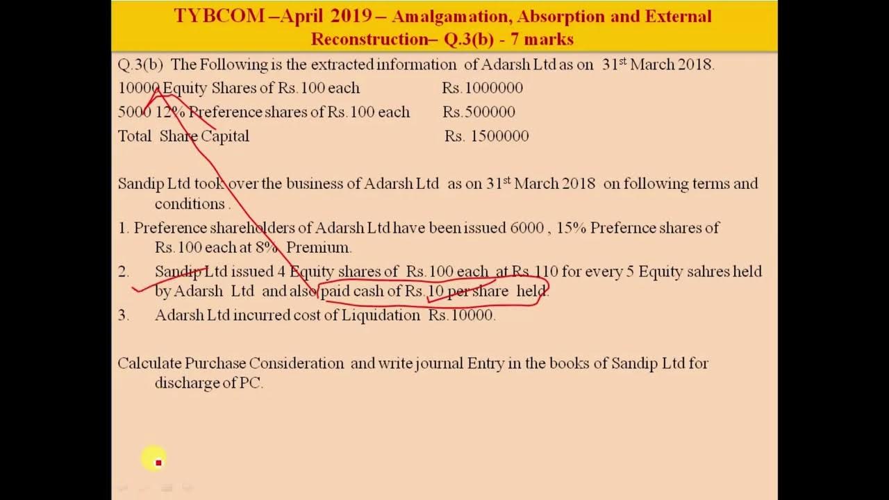 TYBCOM SEM 6 -Financial Accounting -April 2019 - Calculation of PC Net Payment Method - YouTube