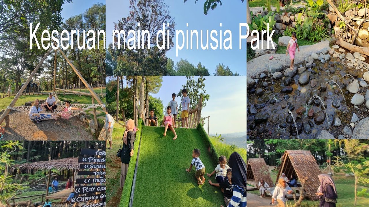 Pinusia Park Ungaran, area main yang lengkap - YouTube