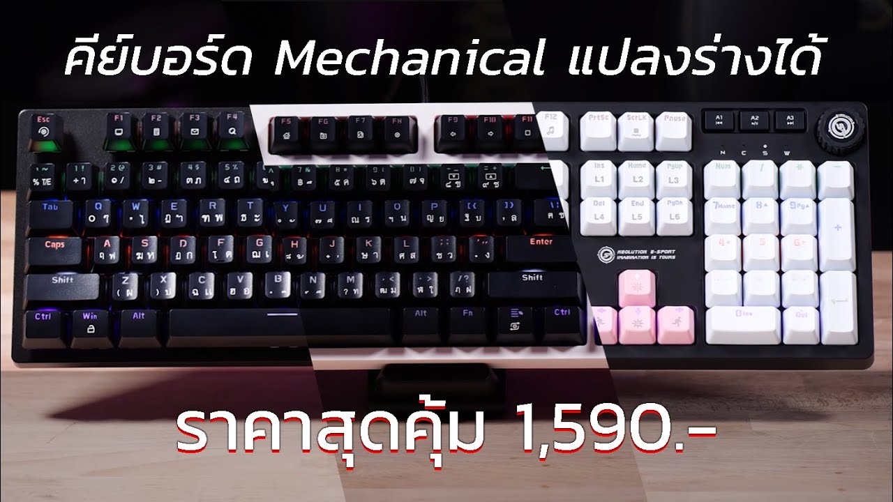 คีย์บอร์ด Mechanical Blue SW แปลงร่างได้ จะใช้แบบดุดัน หรือสายหวานได้ ...