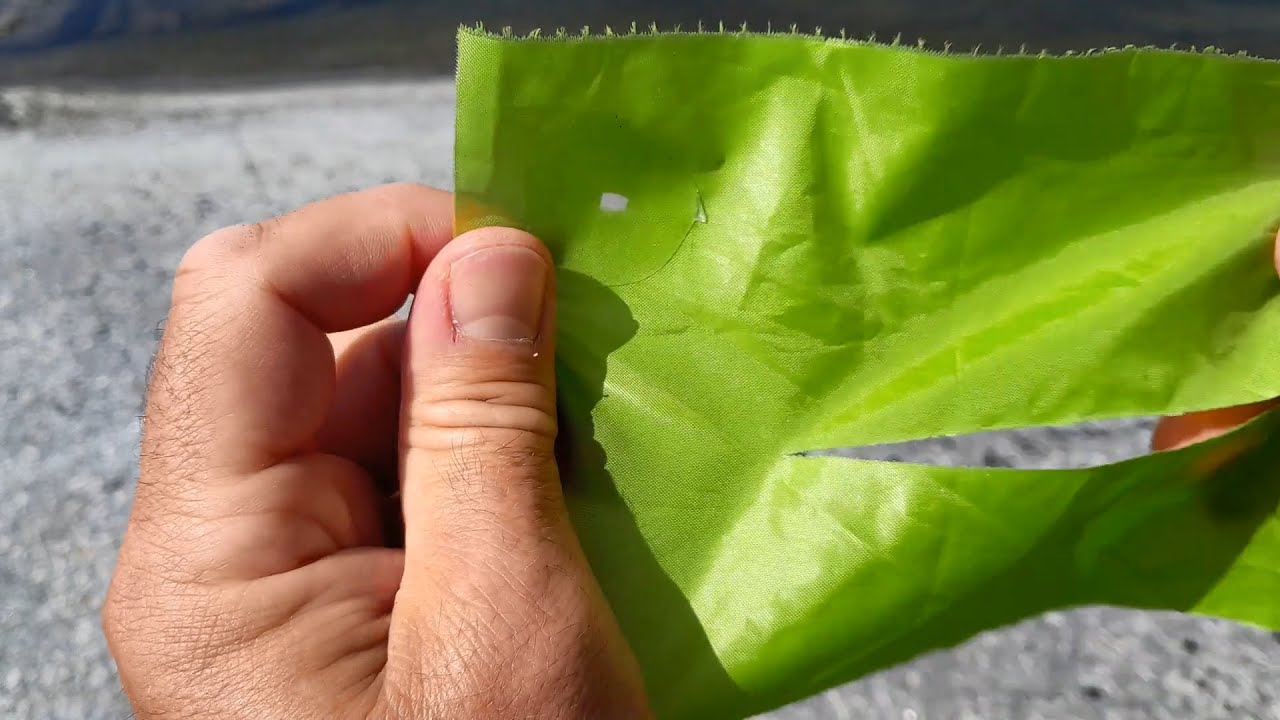 How to repair tents and tarps without expensive repair kits - YouTube