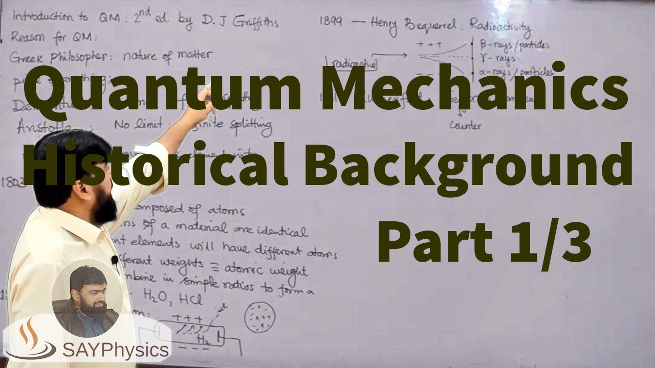 L1.1 Introduction to quantum mechanics: historical background - YouTube