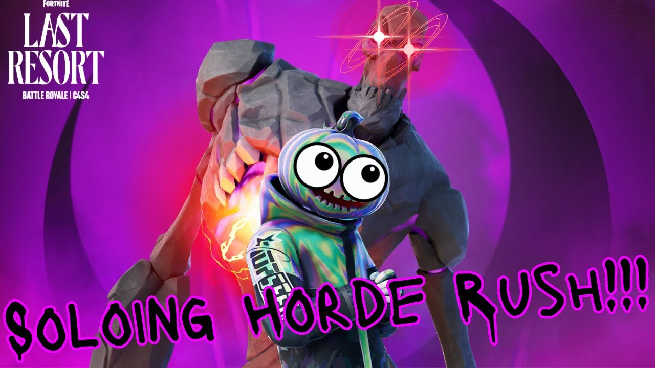 Soloing Fortnite Horde Rush!!! Fortnite Battle Royale Horde Rush LTM ...