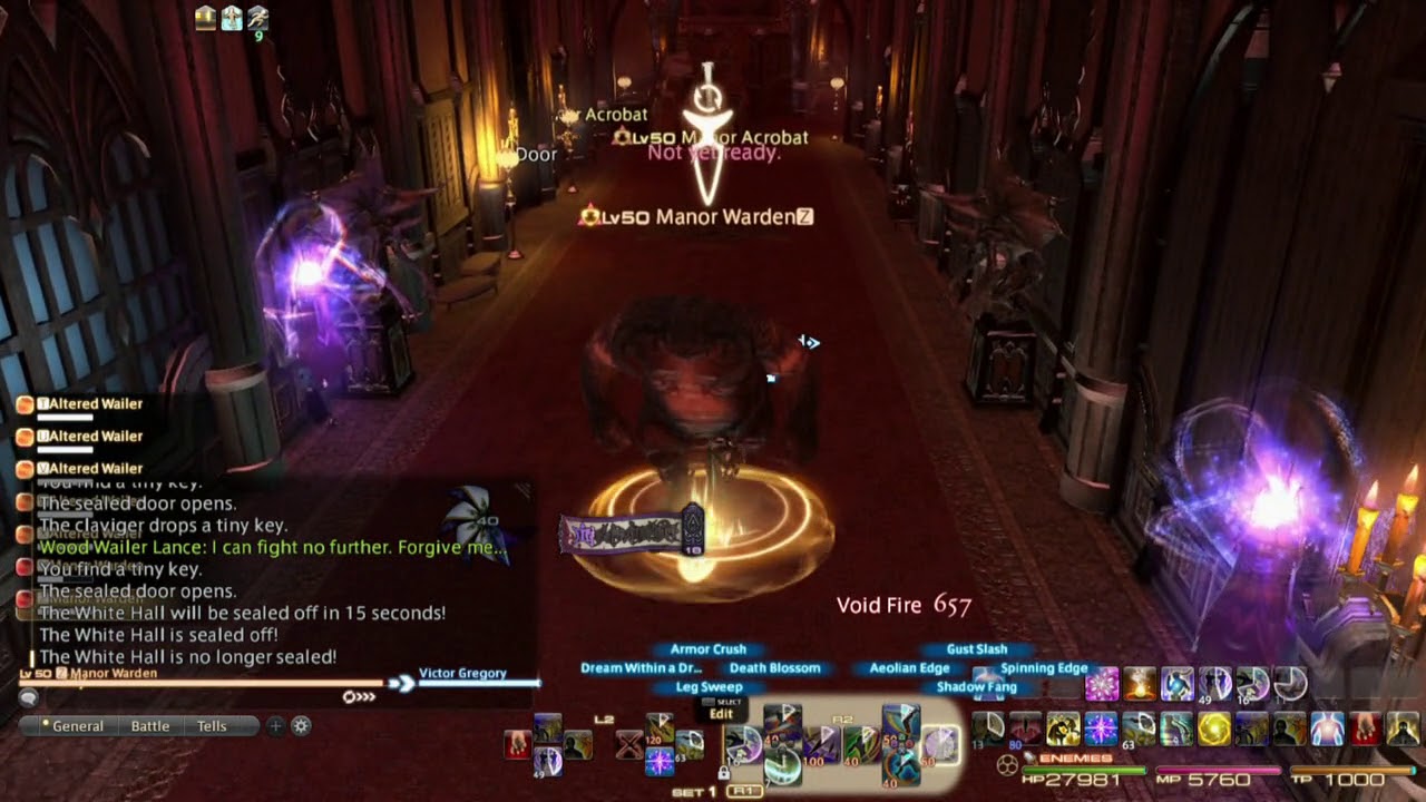 Final Fantasy XIV - Haukke Manor (Hard) (Solo NIN) - [0:06:36] - YouTube