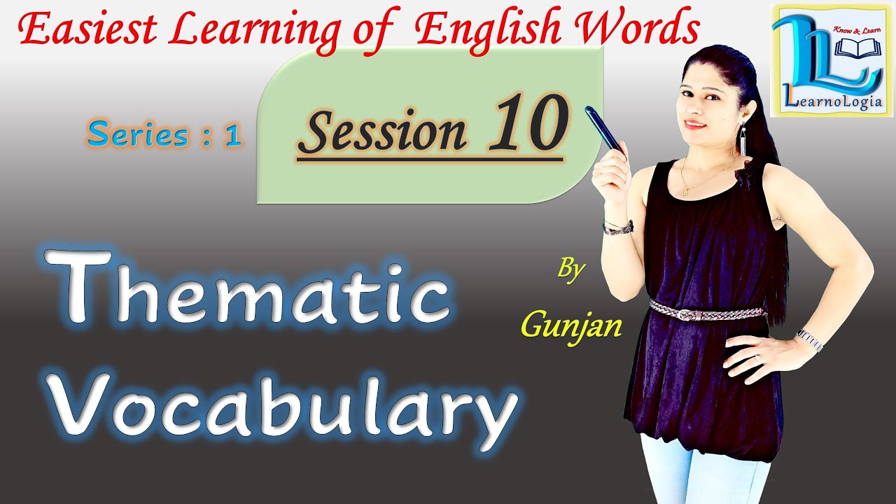 Session 10 : Thematic Vocabulary Series : Learnologia : English ...