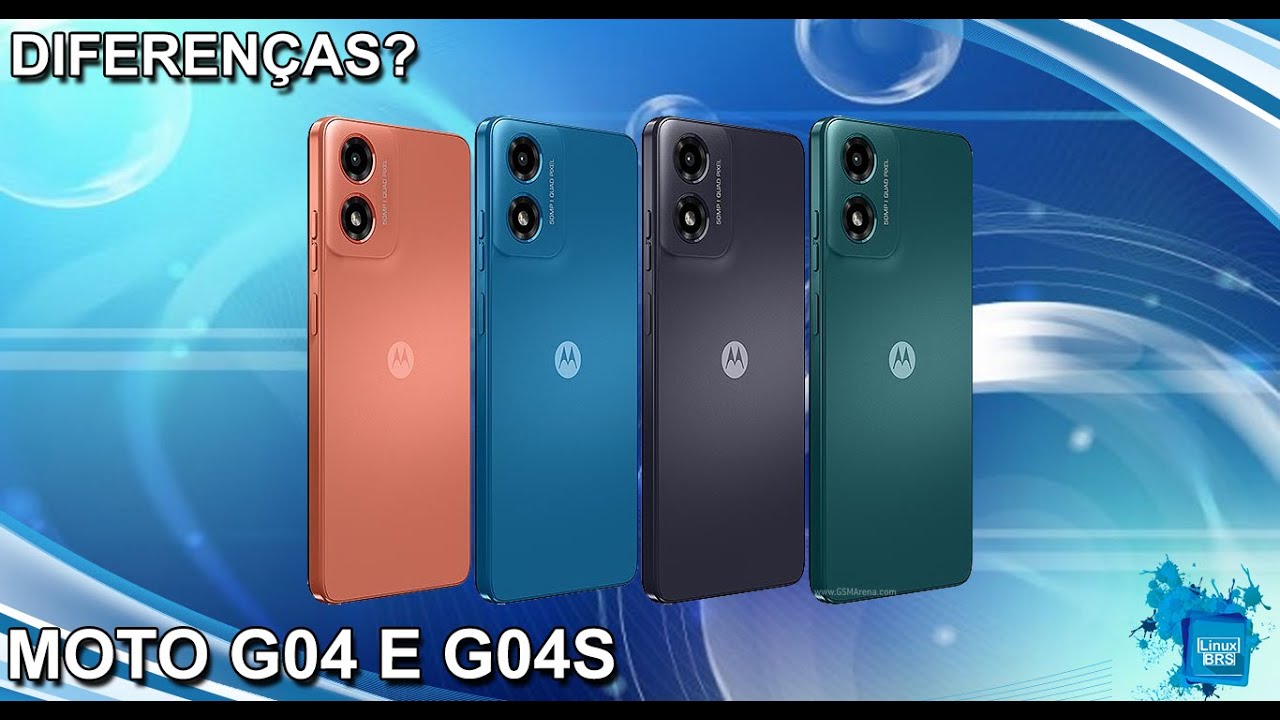 Motorola Moto G04 e Moto G04S - Diferenças? O que mudou? - YouTube