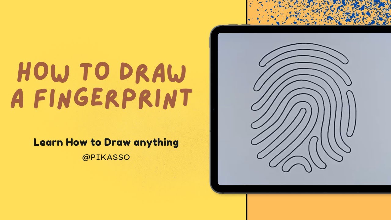 How to Draw a Fingerprint Easy - YouTube