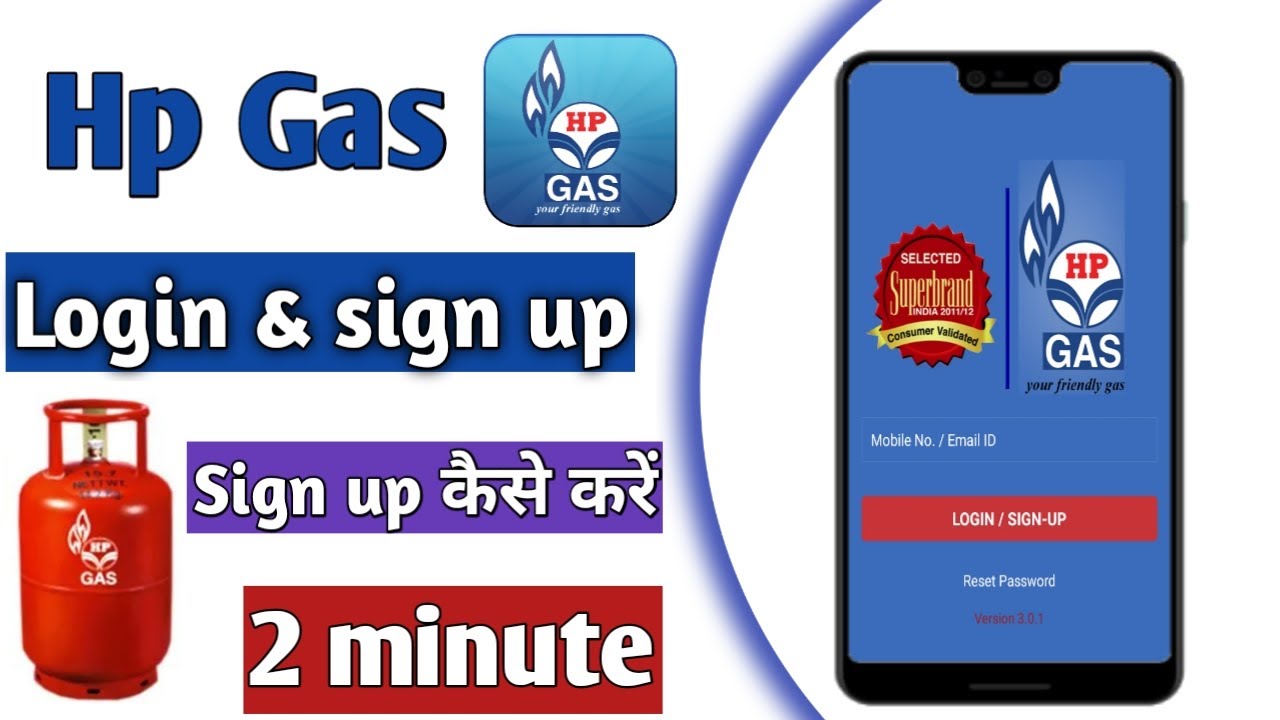 How to|Register in Hpgas App in Mobile||Hp gas mein Registration kaise ...