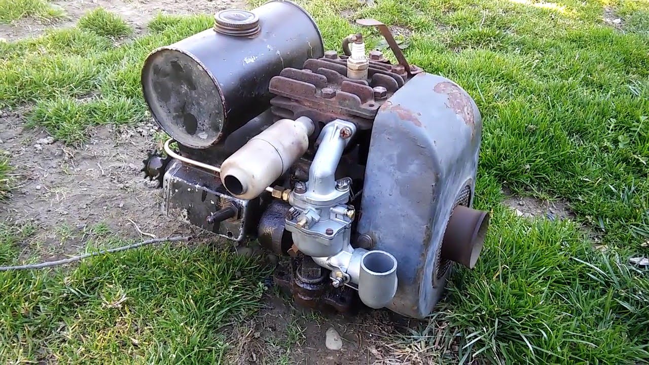 Pincor P-20 Engine Briggs NP 1950's vintage - YouTube