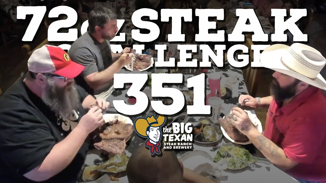 351 | 72oz Steak Challenge | Big Texan Live Stream - YouTube