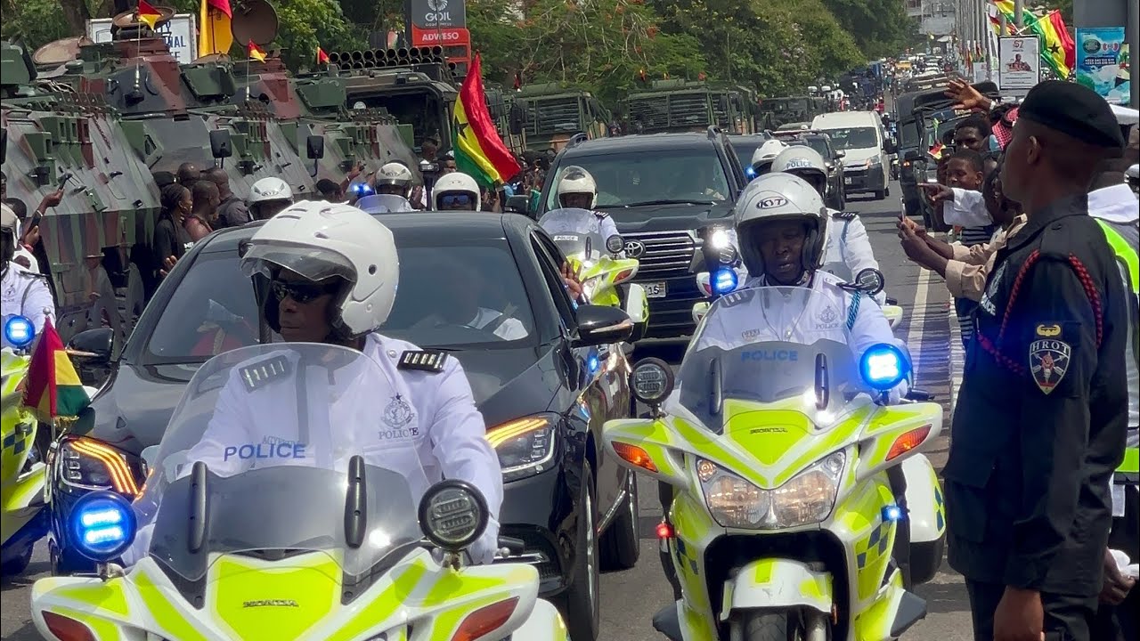President Akuffo Addo arrives in Koforidua for Ghana 67th Independence ...