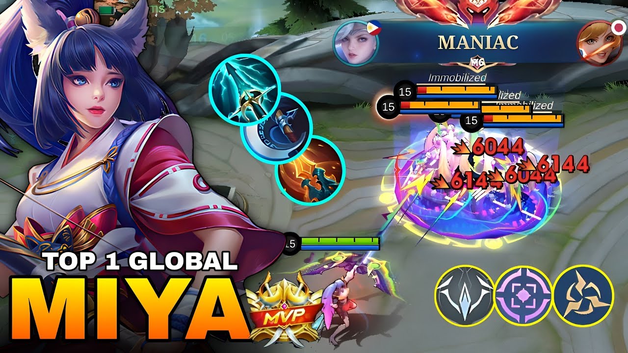 Almost SAVAGE!! Sidelane Miya With Burst Damage Build be like - Build ...