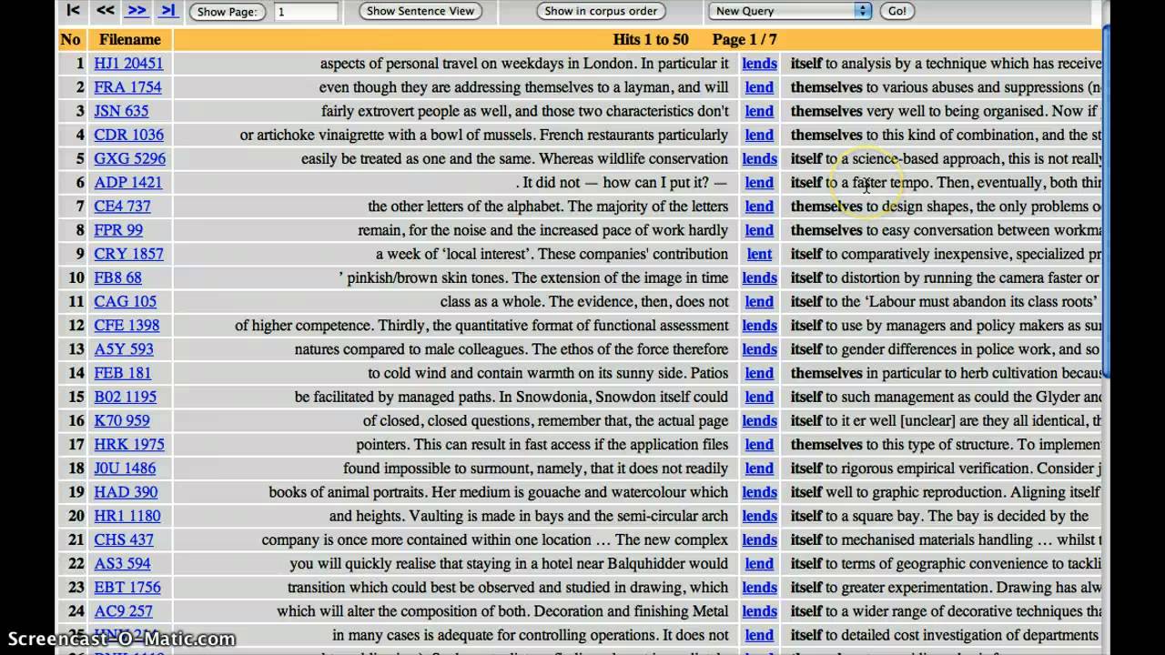 Screencast 5.3: Using the Collocations tool to investigate colligation ...