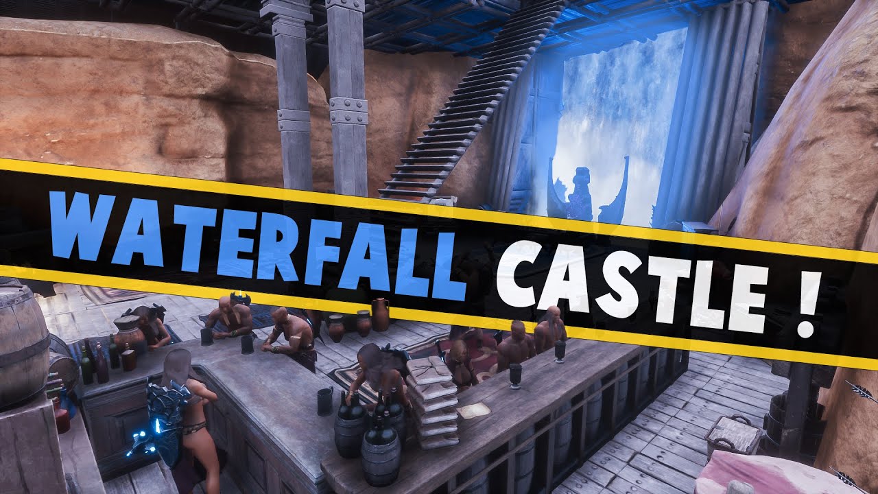 Waterfall Castle ! | AESIR BUILD | CONAN EXILES - YouTube