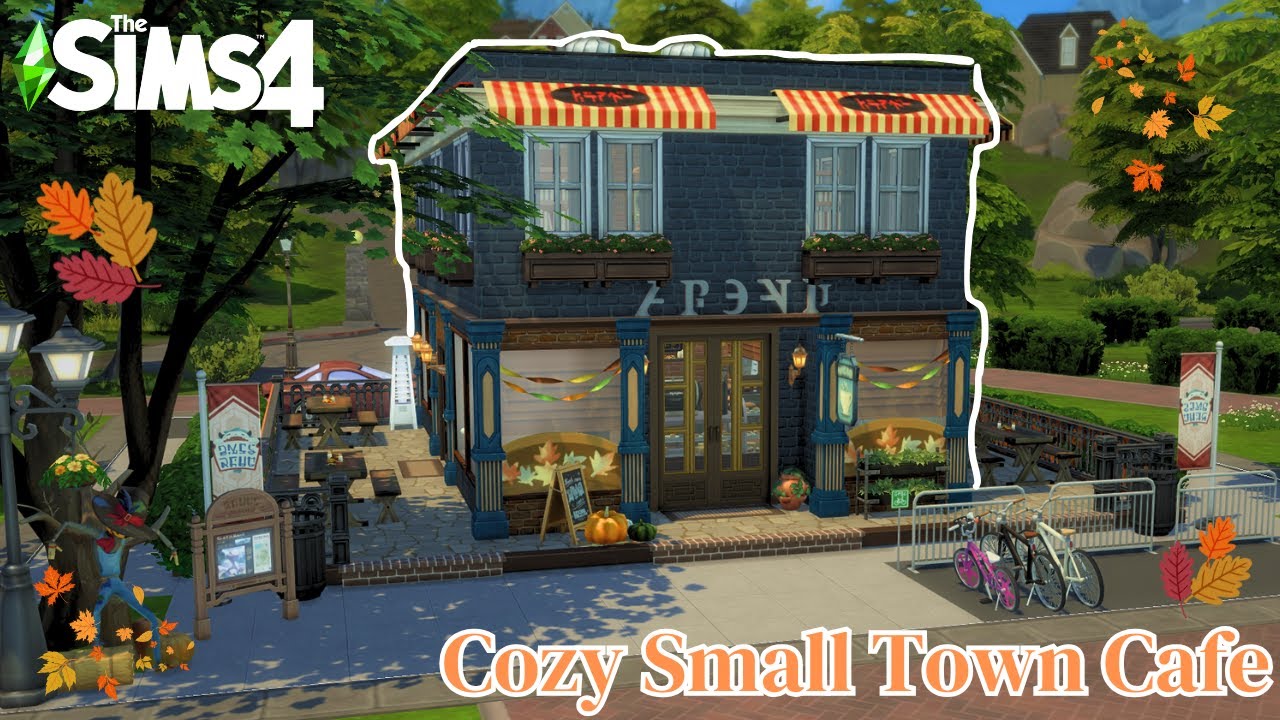 Cozy Fall 🍂 Cafe I Sims 4 Speed Build - YouTube