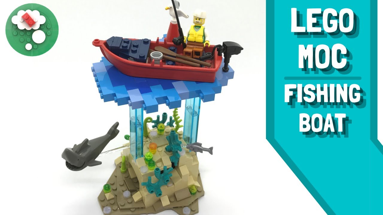 LEGO Fishing Boat with Underwater Scene (MOC) - YouTube
