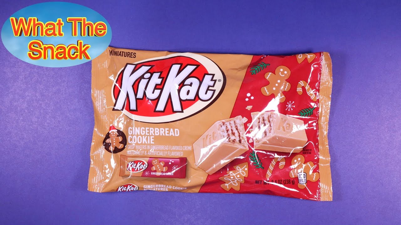 Kit Kat Gingerbread Cookie Miniatures - YouTube