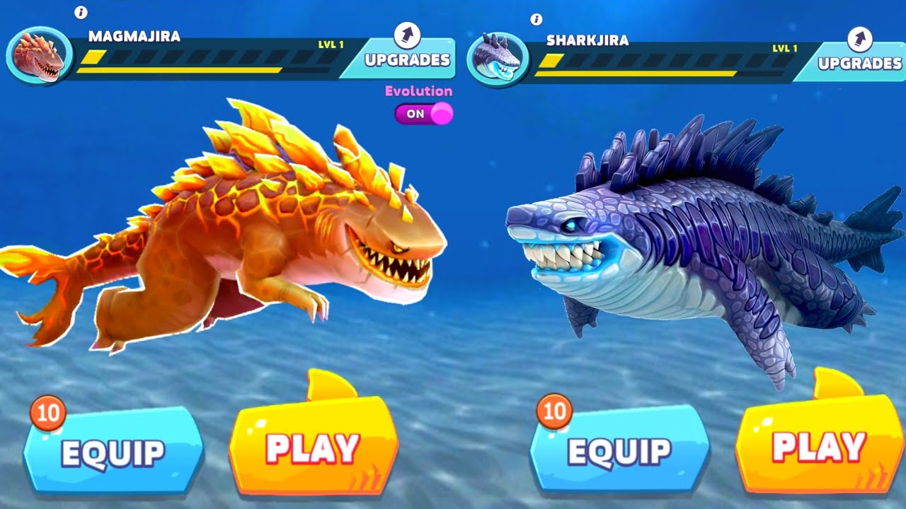 Godzilla Shark (Sharkjira) - Hungry Shark Evolution gameplay with a ...