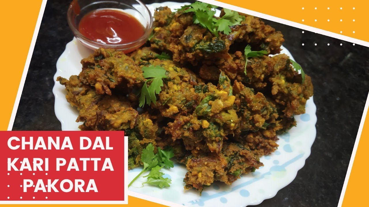 Dal pakora//Chana dal with kari patta pakora//Chana dal pakora//## ...