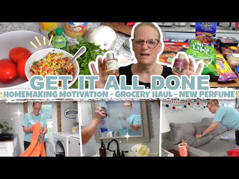 GET IT ALL DONE / HOMEMAKING MOTIVATION - GROCERY HAUL - NEW PERFUME - AFTER VACATION