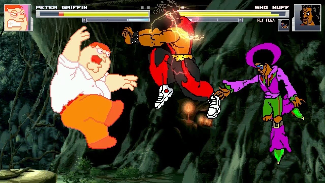 AN Mugen #500: Peter Griffin VS Sho Nuff & Fly Flea - YouTube