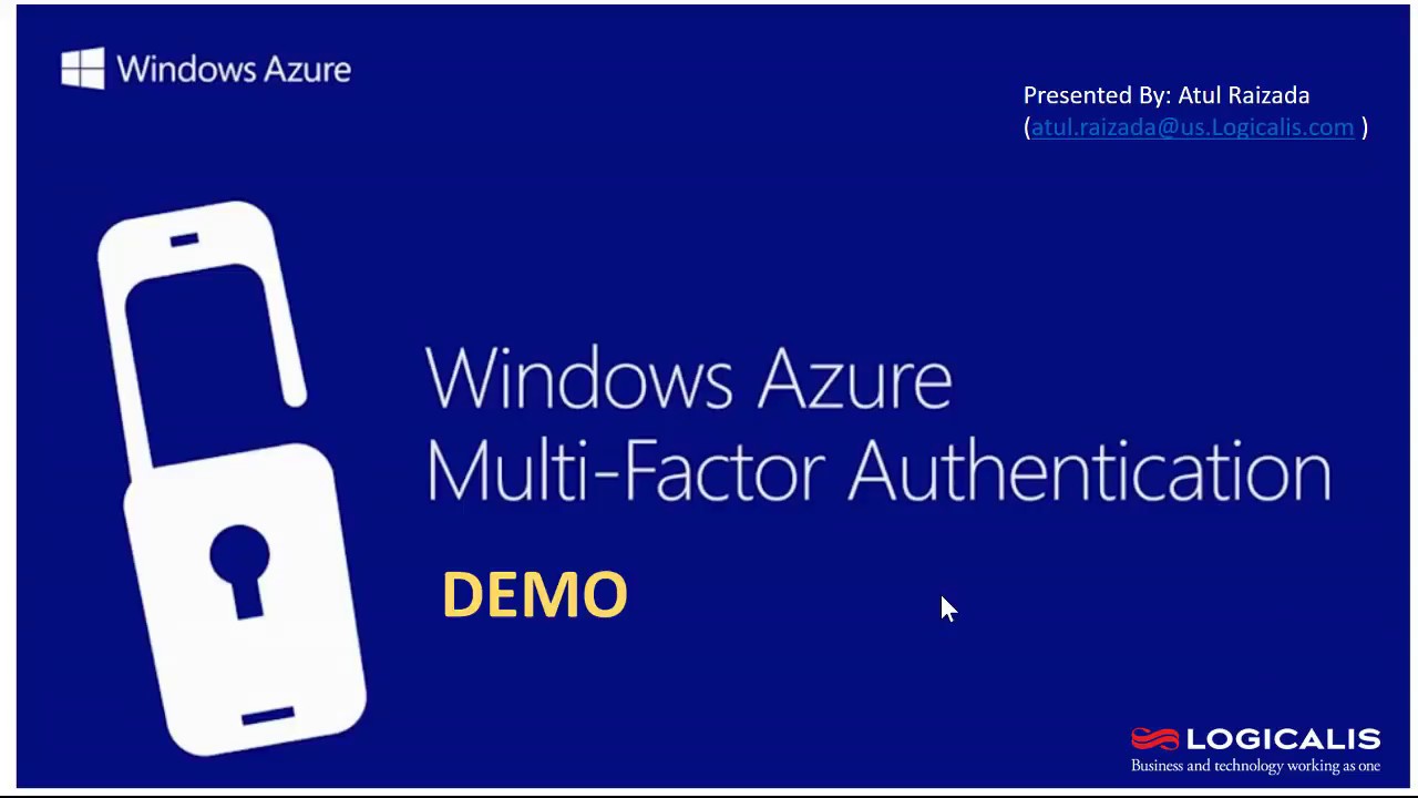 Azure Multi-Factor (MFA) Demo - YouTube