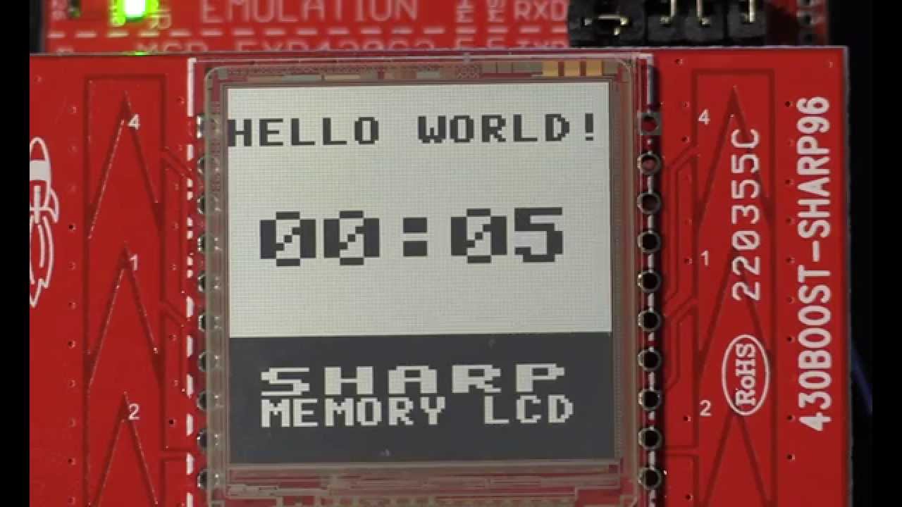 SHARP96 LCD Library Compare - YouTube