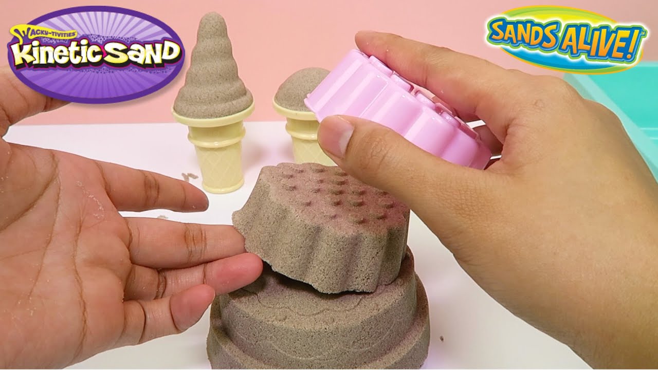 UNBOXING AND PLAYING:Sands Alive and Kinetic Sand Ice Cream and Cake ...