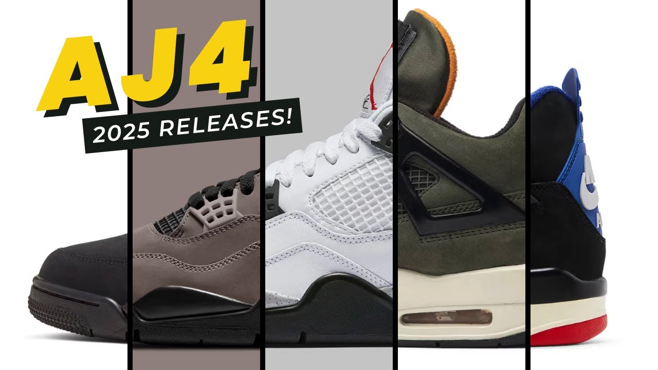 BEST RELEASES of Air Jordan 4 Drops in 2025 - YouTube