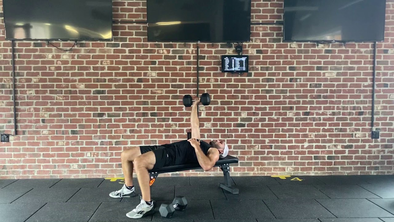 Single Arm DB Bench Press - YouTube