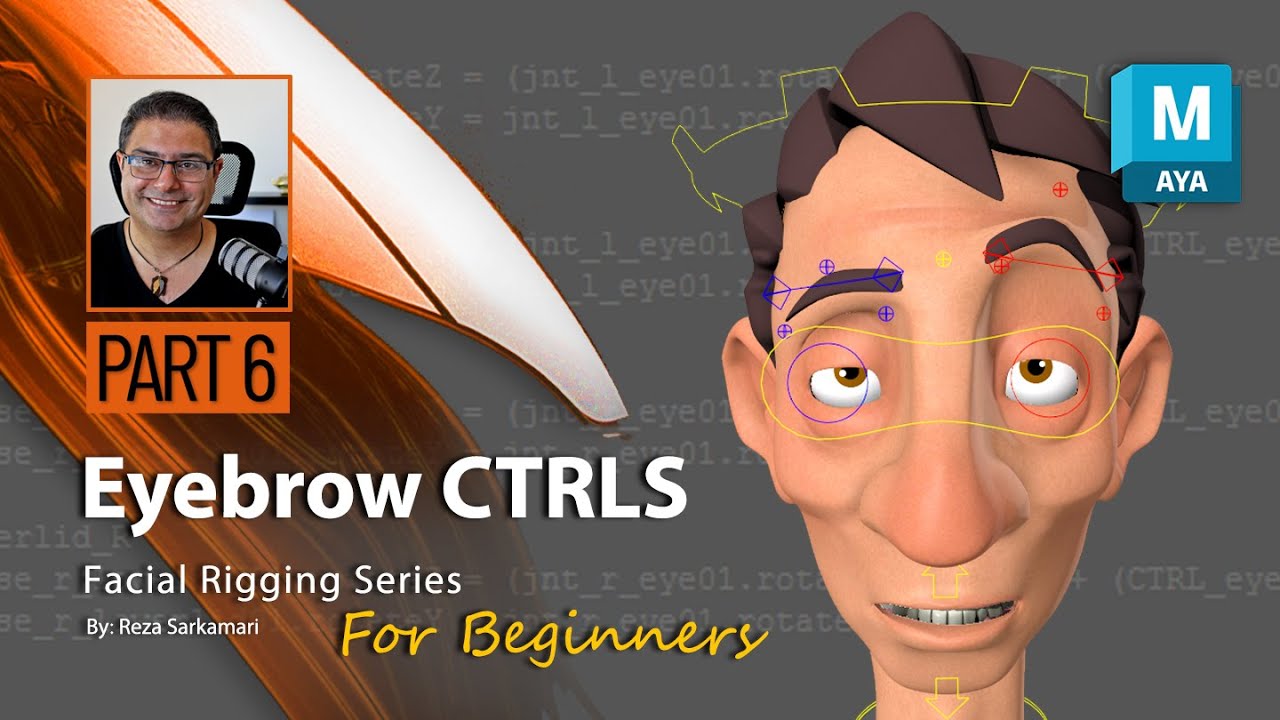 Maya Facial Rigging 06: Eyebrow Controls - YouTube