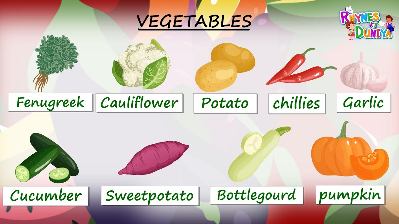 Vegetable Are Awesome! Learn Their Names with Fun! Jump Into vegetable ...