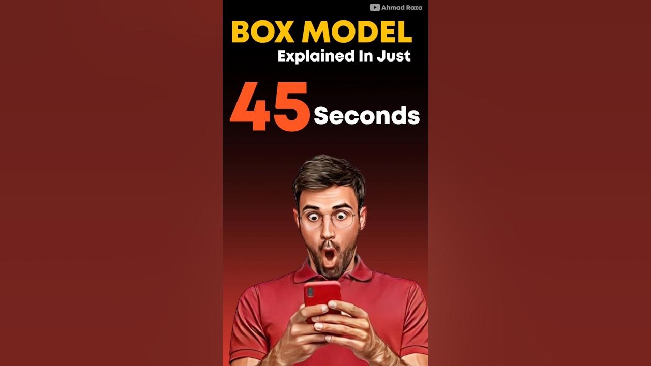 Css Box Model Explained In Just 45 Seconds Boxmodel Css Youtube