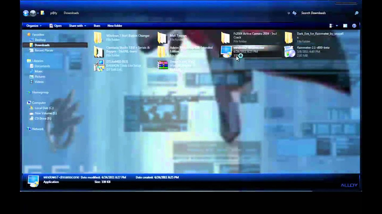 Windows 7 Dreamscene Setup VERY EASY - YouTube