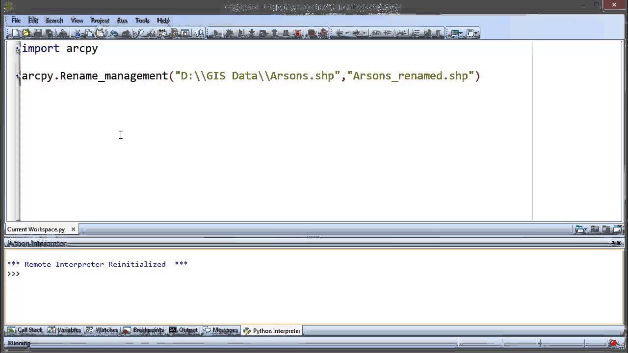 Setting the Current Workspace with Python and ArcPy in ArcGIS 10.1 - YouTube