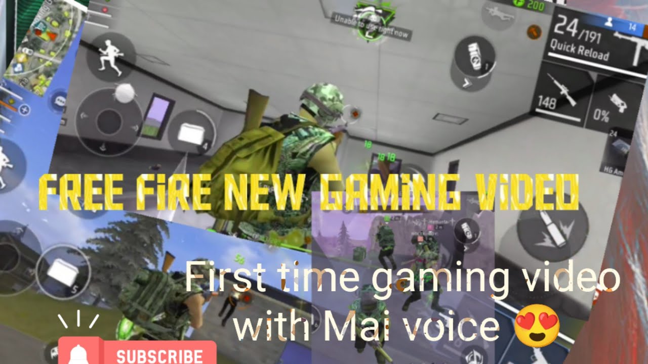 Free fire game play video💯💓 first time upload video with Mai voice 😍💓💯🥀 ...