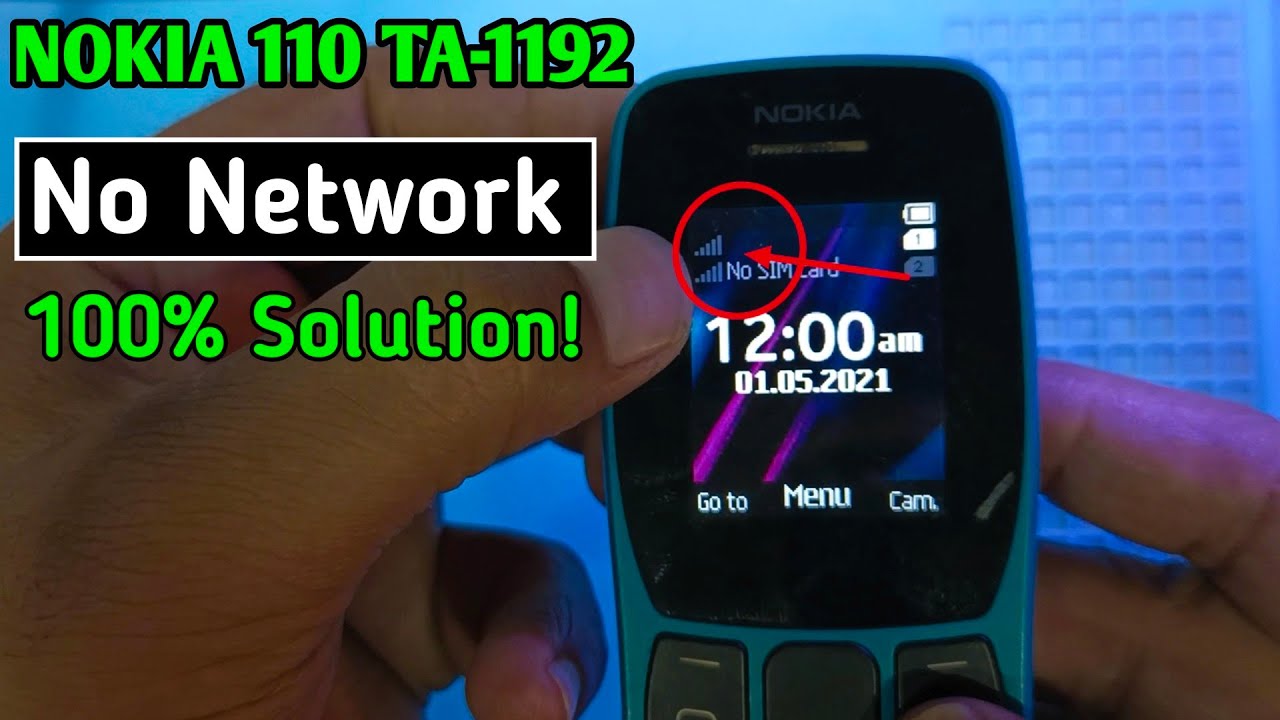 Nokia 110 Ta-1192 No Network Solution | Nokia 110 No Service how to fix 100% Solution - YouTube